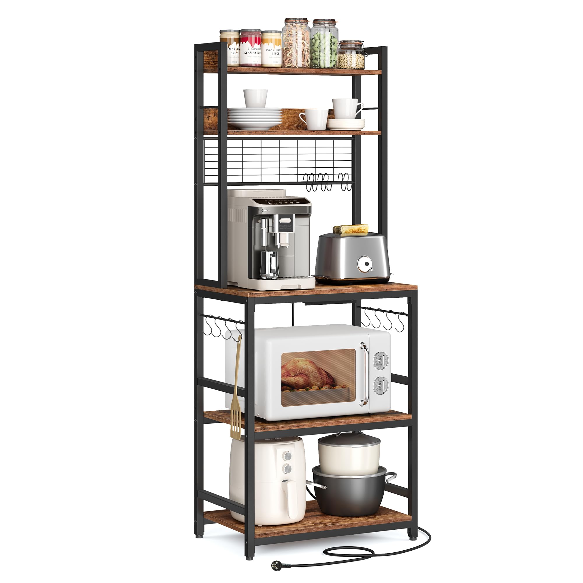 Küchen Standregal mit Steckdosenleiste | Industrie Design – pandaloo.ch