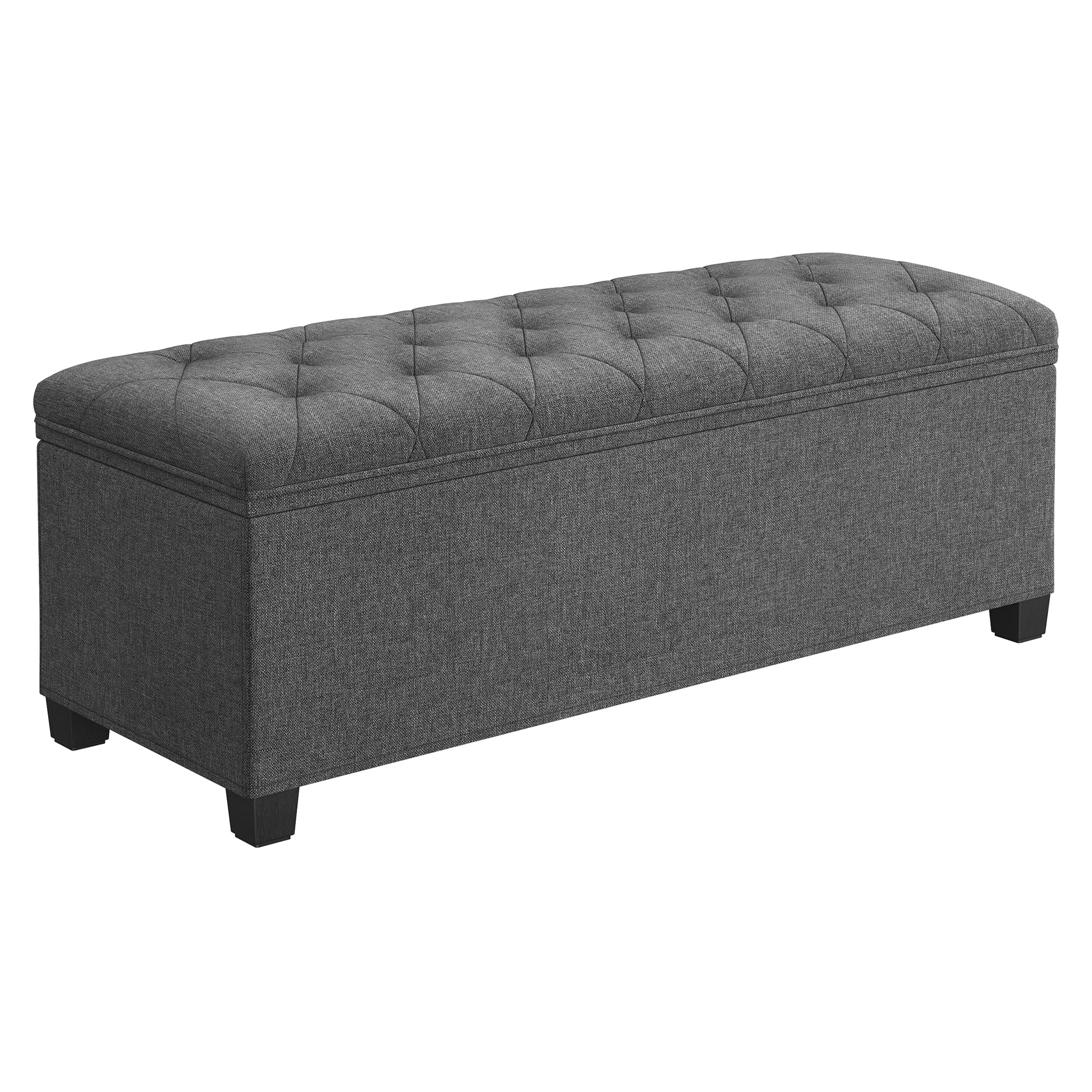 Sitzbank mit Stauraum – Dunkelgrau, 103L & 300kg Tragkraft – pandaloo.ch